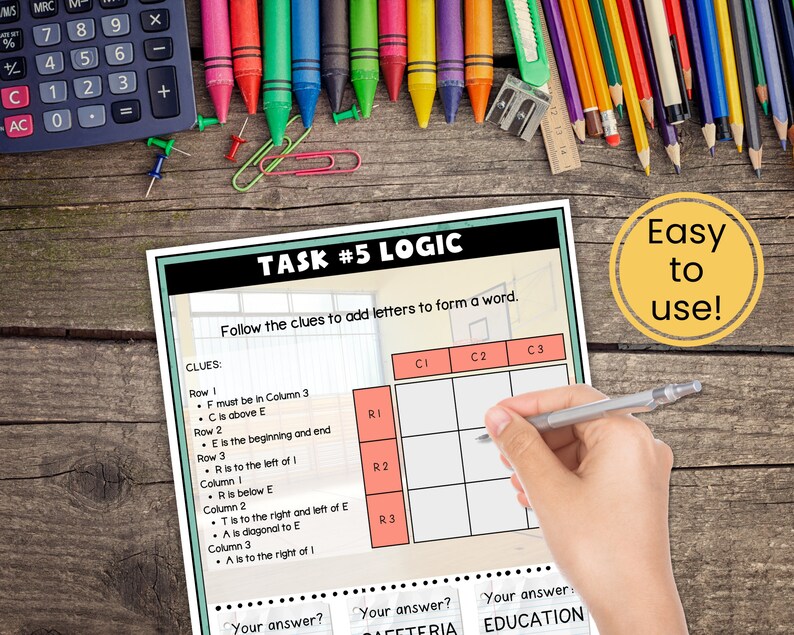 Back to School Escape Room the Missing Mascot Fun Printable Puzzle Game ...