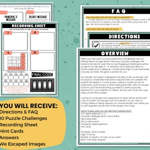 Back to School Escape Room - the Missing Mascot - Fun Printable Puzzle ...