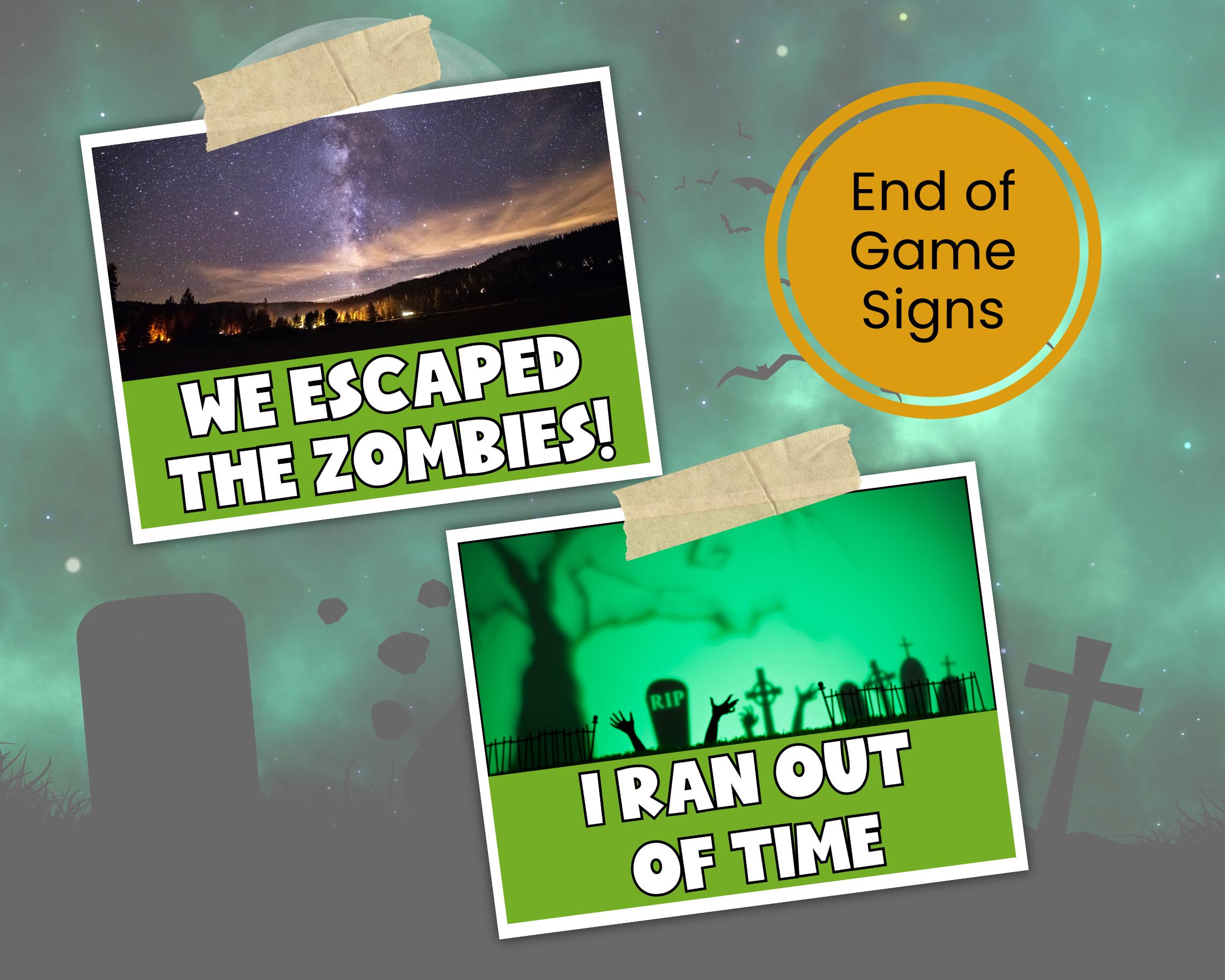 Zombie Campout Escape Room - Halloween Escape Room - Fun Printable ...