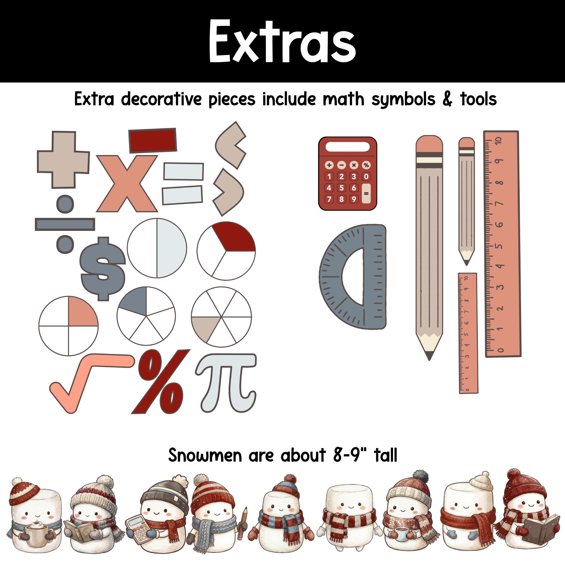 Winter Classroom Bulletin Board Kit: Chill Out With Math/reading ...