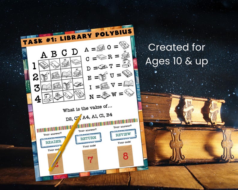 Printable Escape Room for Tweens, Teens, & Kids - the Enchanted Library ...