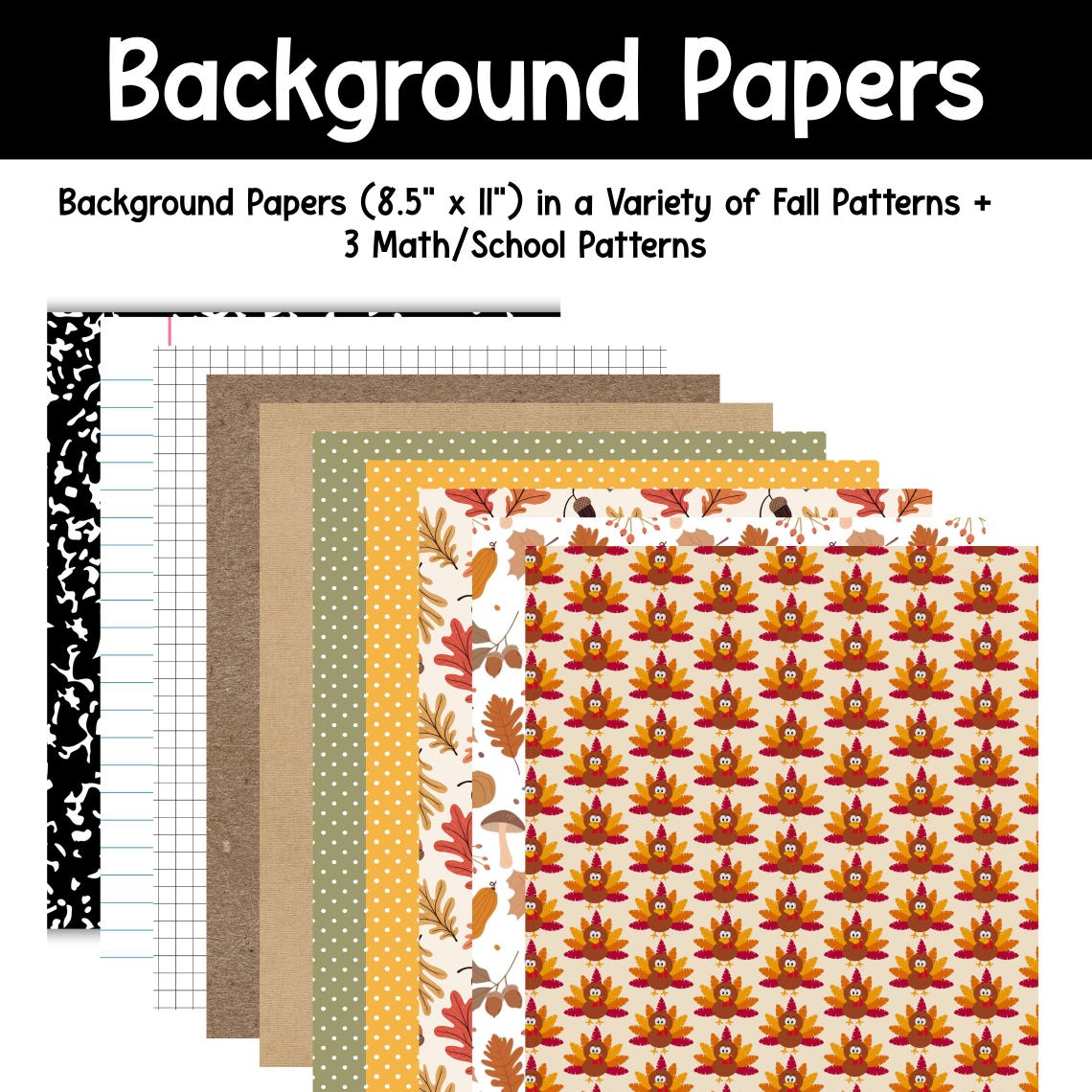 Fall Thanksgiving Math Classroom Bulletin Board Kit: Stuffed With Math ...