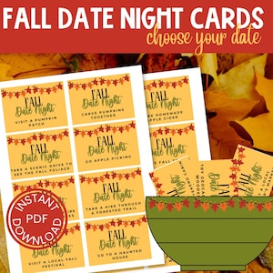 Fall Date Night Cards for Couples - Married Date Night Fun - 48 ...