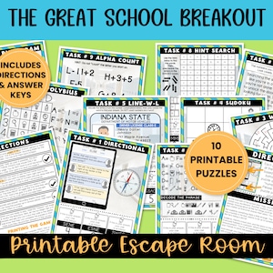 End of School Year Breakout Escape Room for Tweens and Kids - Printable ...