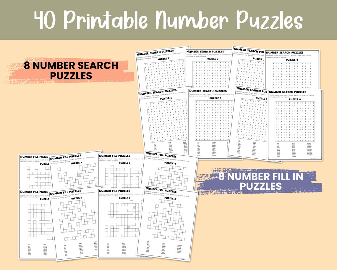 Engaging Number Puzzles Bundle for Kids - Sudoku, Kakurasu, Number ...