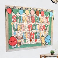 Holiday Healthy Habits Bulletin Board Kit Christmas School Nurses Decor ...