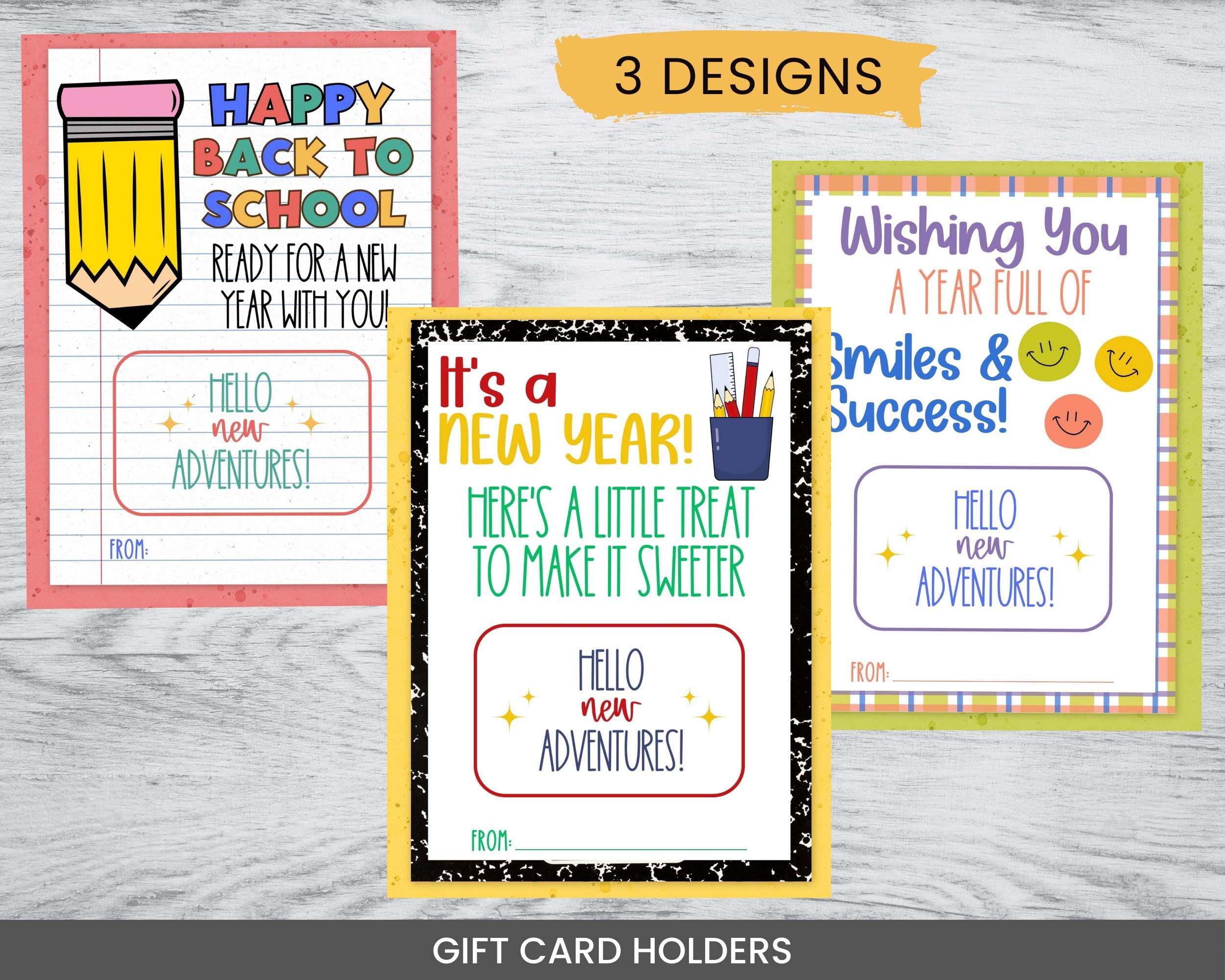 Teacher Back to School Gift Card Holders - Welcome Back to School ...