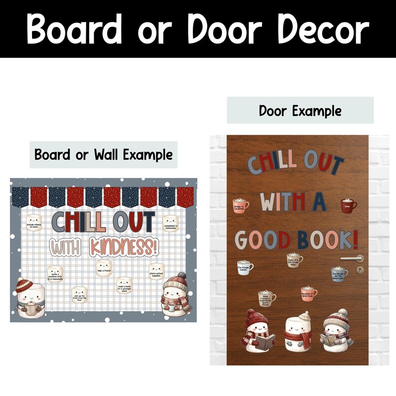 Winter Classroom Bulletin Board Kit: Chill Out With Math/reading ...