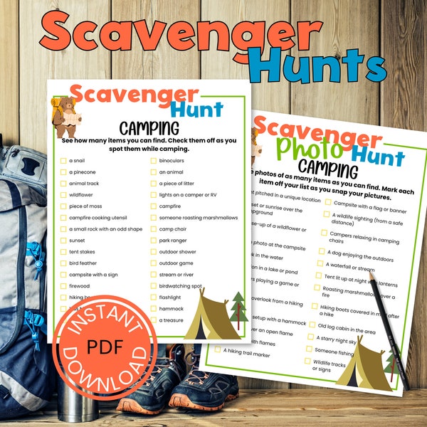 Family Scavenger Hunt Printable Game - Etsy