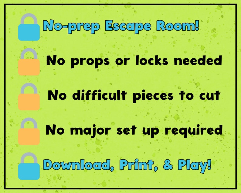 End of School Year Breakout Escape Room for Tweens and Kids - Printable ...