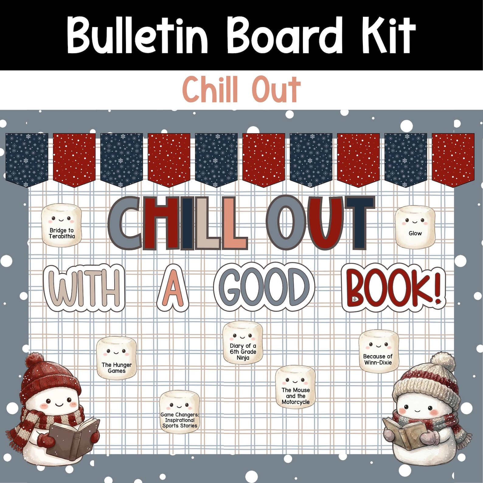 Winter Classroom Bulletin Board Kit: Chill Out With Math/reading ...