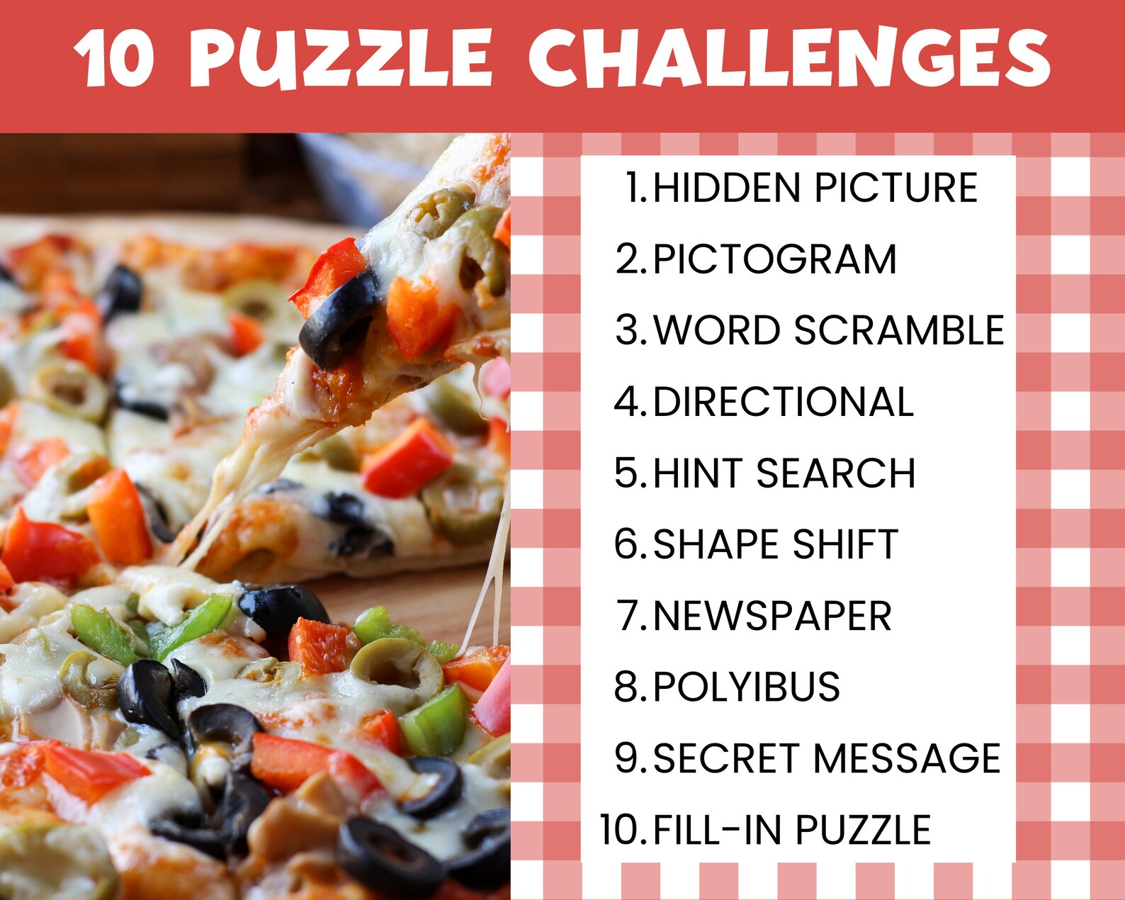 Pizza Escape Room - Fun Printable Puzzle Game for Kids - National Pizza ...