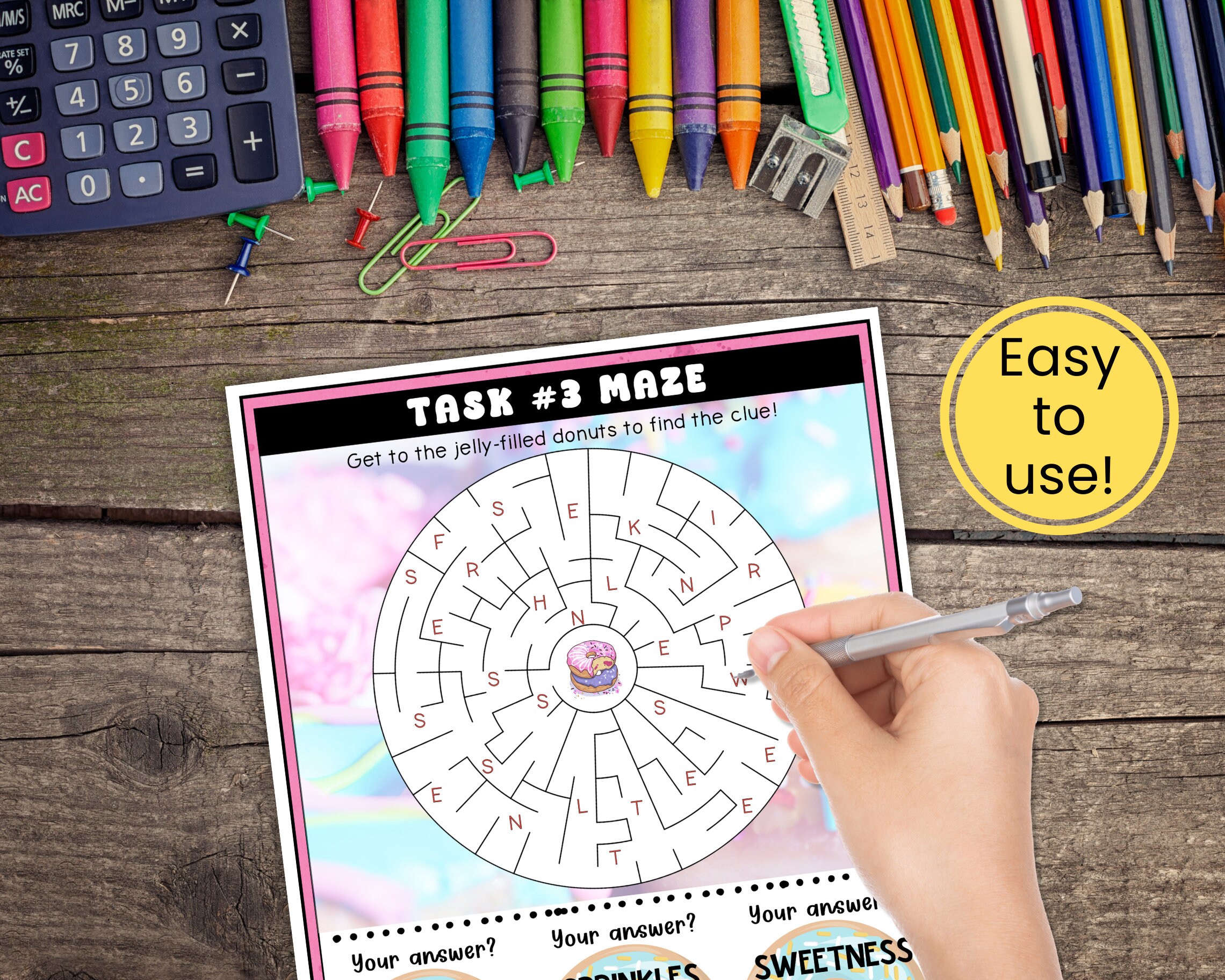 Donut Escape Room - Fun Printable Puzzle Game for Kids - National Donut ...