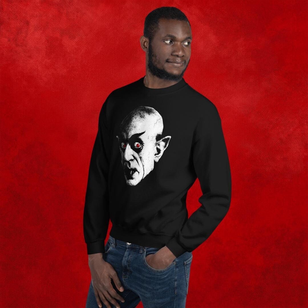 Vintage Nosferatu Sweater (1922), Vintage Halloween Sweater, Classic ...