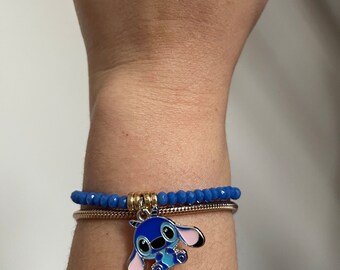 Stitch Bracelet Lilo and Stitch Disney Bracelet Disney Jewelry Button ...