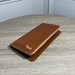 Genuine Leather Checkbook Cover in Black or Brown Slim Tall Narrow ...