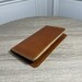 Genuine Leather Checkbook Cover in Black or Brown Slim Tall Narrow ...