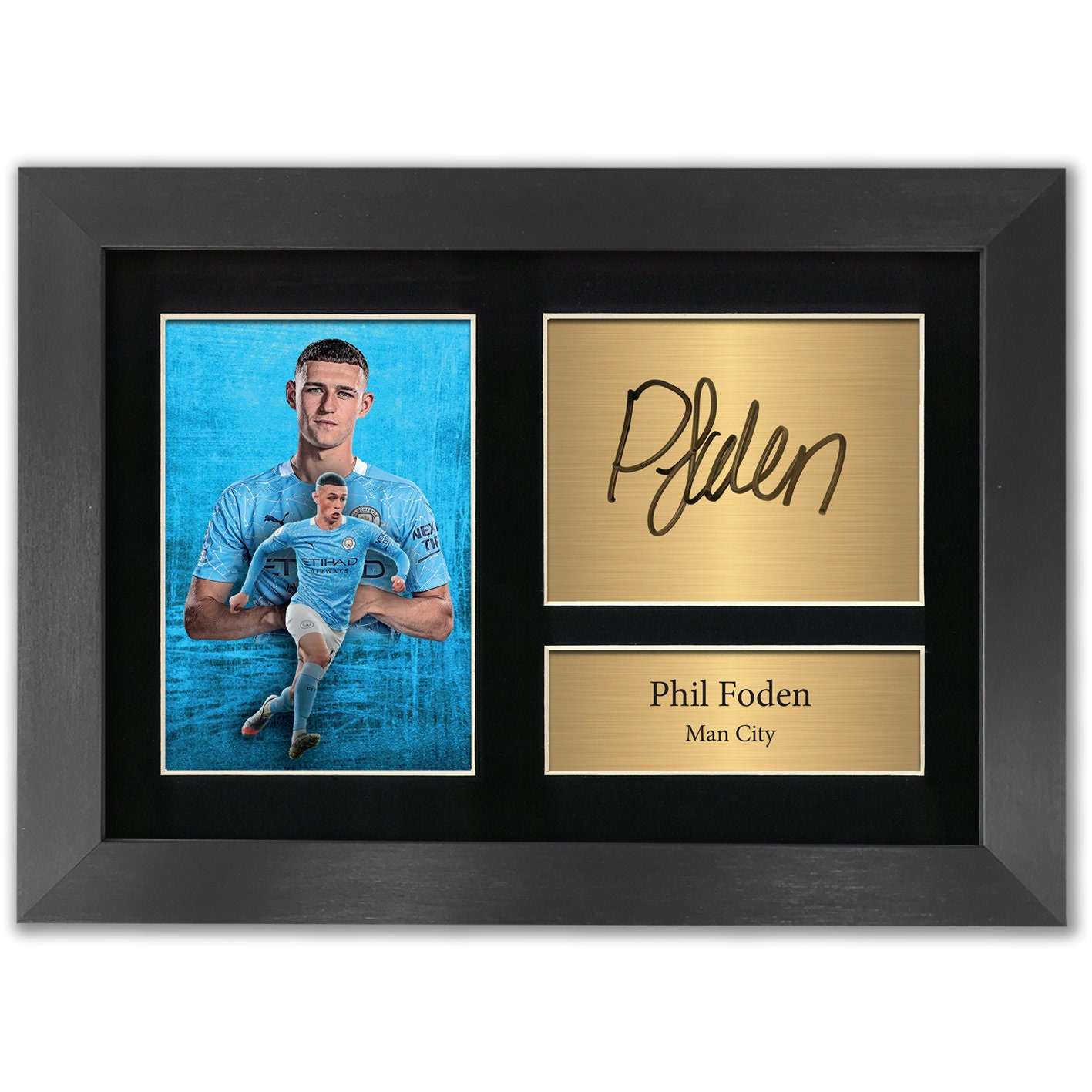 Phil Foden Autograph Player Photo Manchester City Signed A4 Printed ...