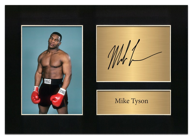 Mike Tyson Autograph Signed Photo Boxing Memorabilia A4 - Etsy UK