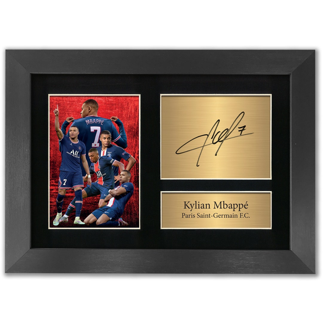 Kylian Mbappe Autograph PSG Paris Saint-germain Signed A4 Printed ...