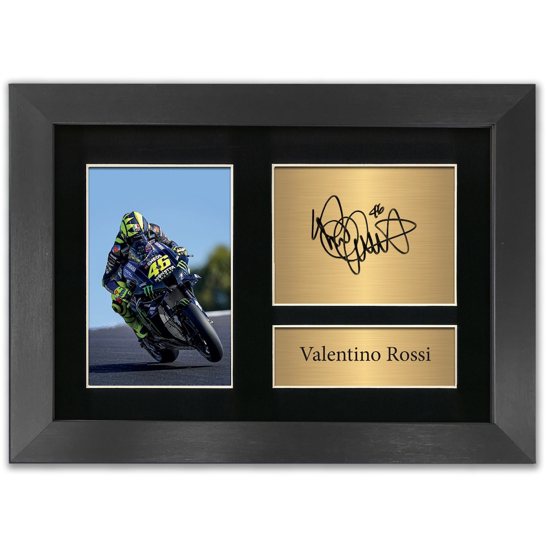 Valentino Rossi Autograph Photo Superbikes Motogp Signed A4 Printed ...