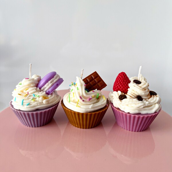 Cupcake Candle - Etsy