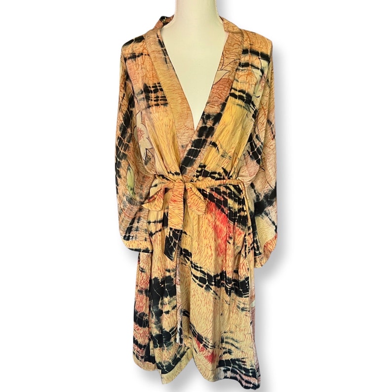 Peignoir sari en soie de luxe - (cadeau parfait pour maman, soeur ...