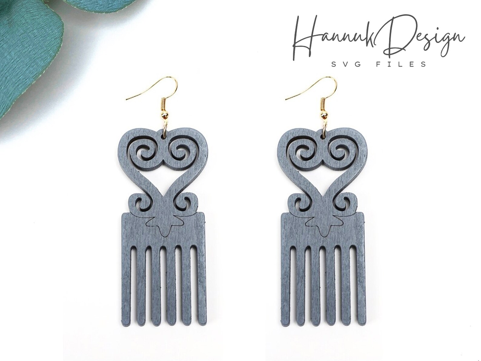 African Ornament Earring Svg Cut File for Glowforge and Cricut, Earring ...