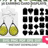 Stud Earring Svg Bundle Laser Cut File for Glowforge, Wood Earring Svg ...