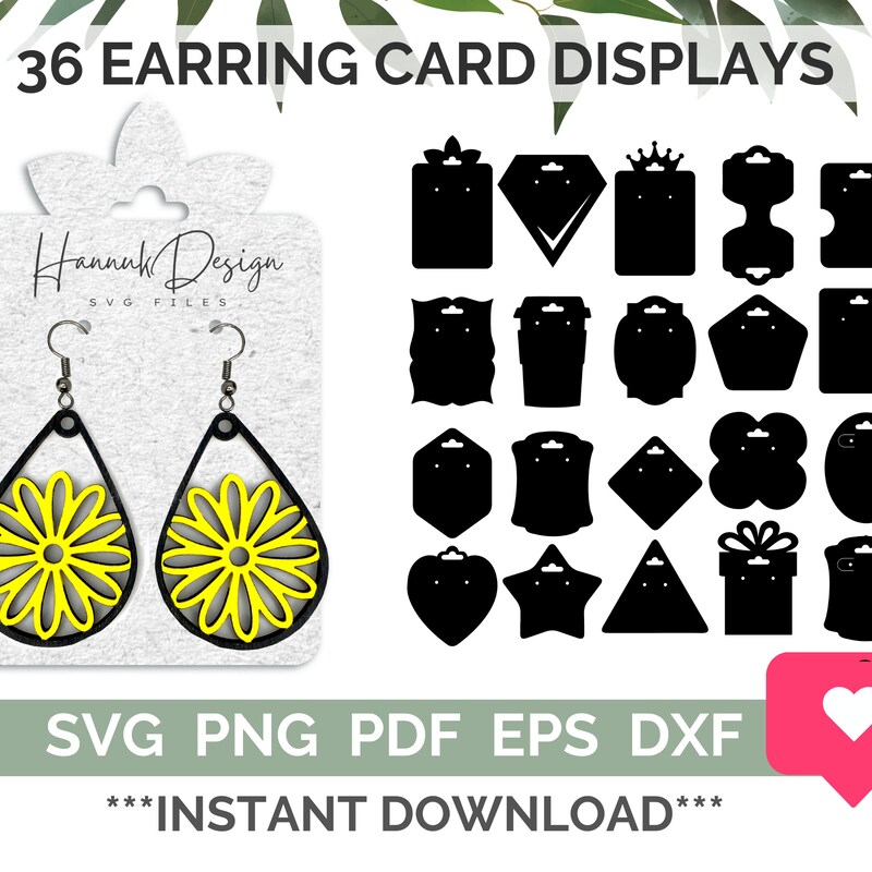 Card Earrings - Etsy