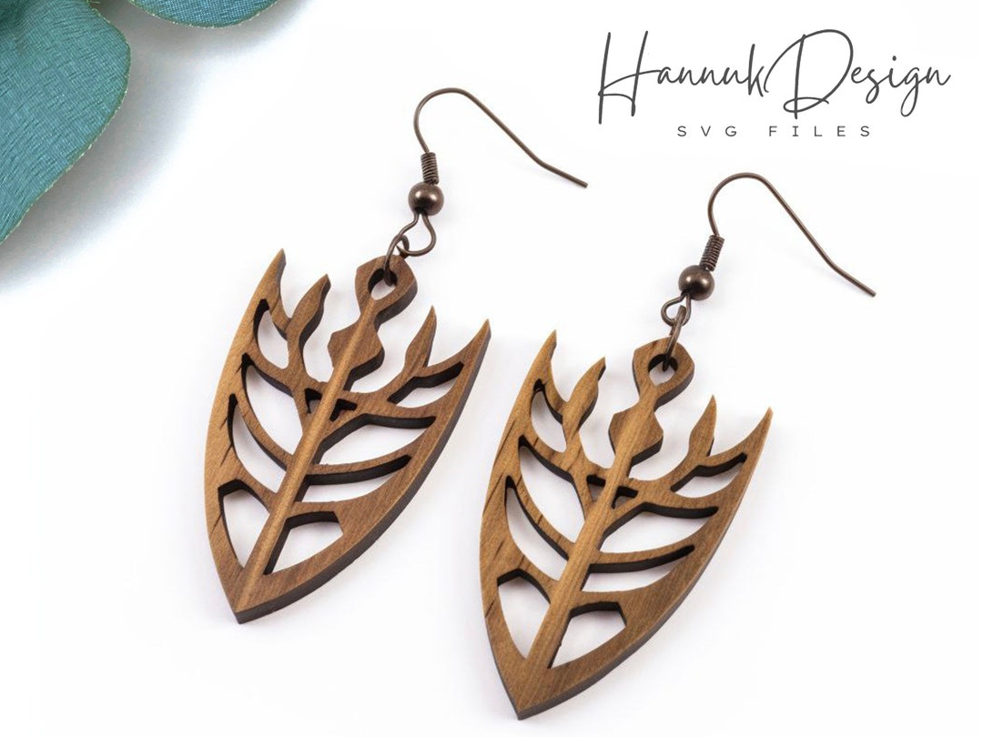Arrowhead Horns Native Wood Earring Svg Laser Cut File Digital Download ...