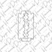 Razor Blade Earring Svg Laser Cut and Engraving File for Glowforge ...