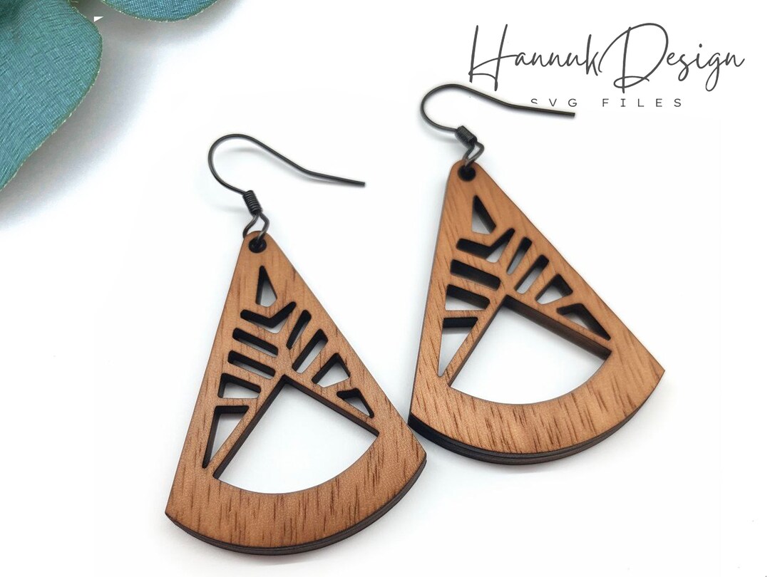 Native Pattern Reuleaux Triangle Boho Earring Svg Laser Cut File for ...