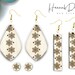 Winter Snowflake Earring Svg Set, Laser Cut File for Glowforge ...
