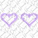 Gothic Pattern Heart Earring Svg Laser Cut File Digital - Etsy