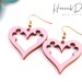 Gothic Pattern Heart Earring Svg Laser Cut File Digital - Etsy