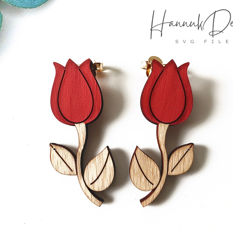 Wood Earring Outline - Etsy