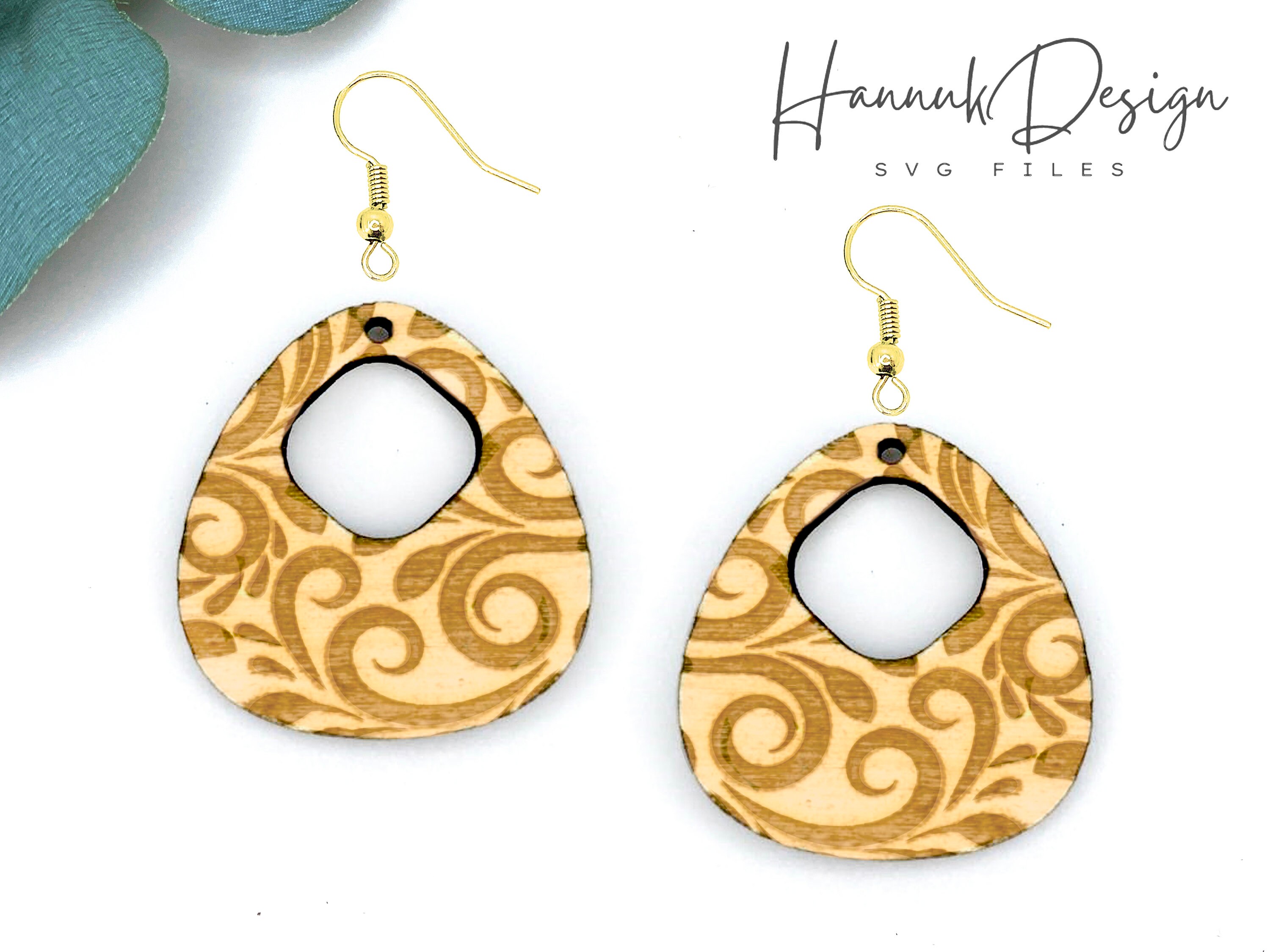 Ornate Engraving Boho Earring Svg Laser Cut File for - Etsy