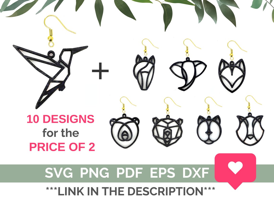 Hummingbird Earring Svg Laser Cut File for Glowforge Wood - Etsy