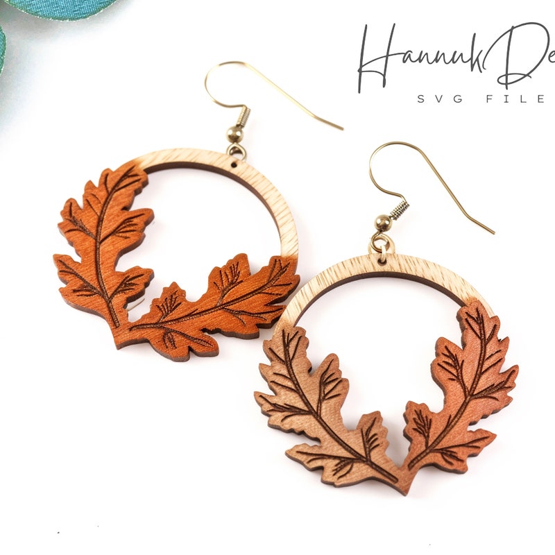Fall Leather Earring - Etsy