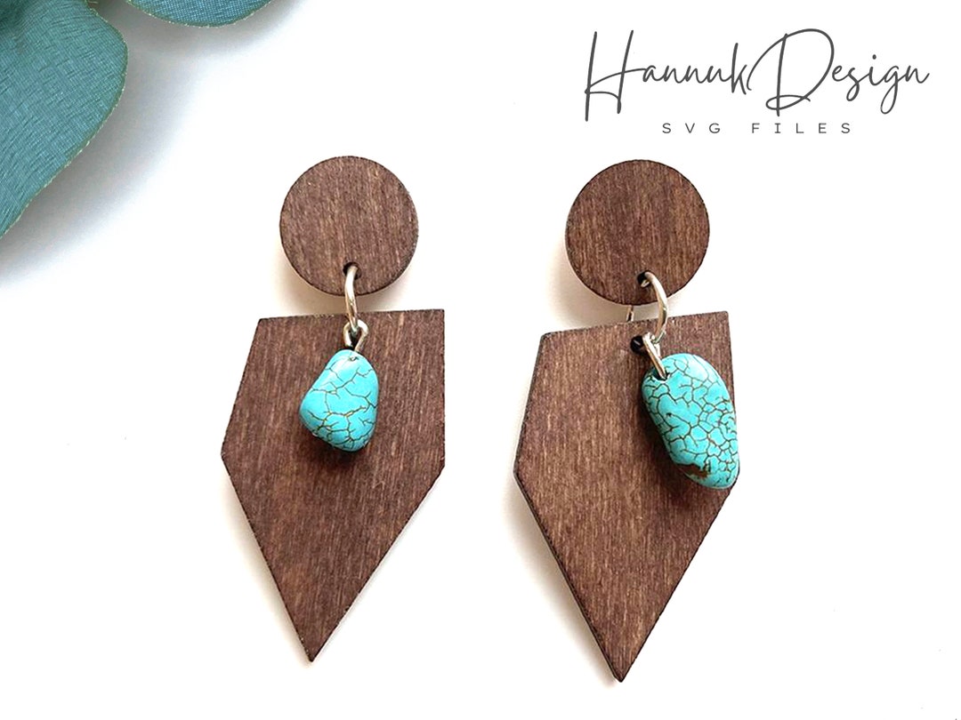 Geometric Earring Svg, Earring Shapes Svg, Wood, Acrylic Earrings ...