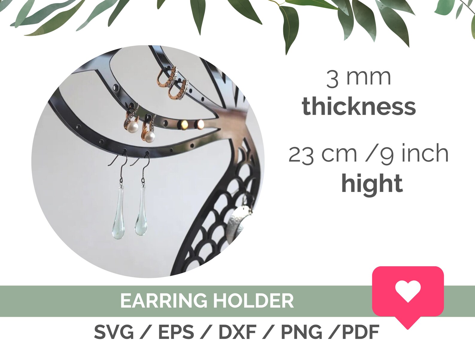 Mermaid Tail Svg Earring Display Stand SVG Earring Stand SVG - Etsy