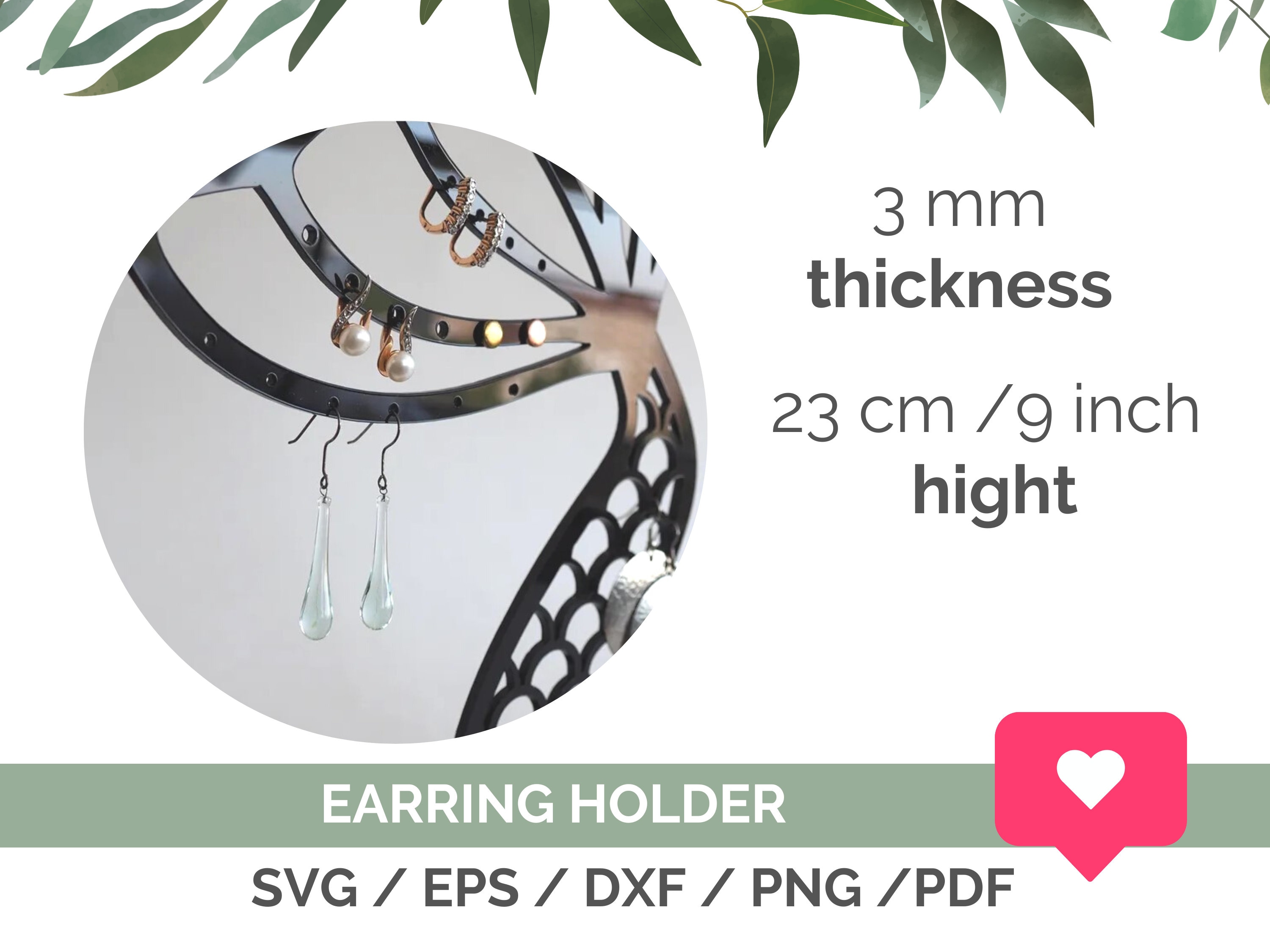 Mermaid Tail Svg Earring Display Stand SVG Earring Stand SVG - Etsy