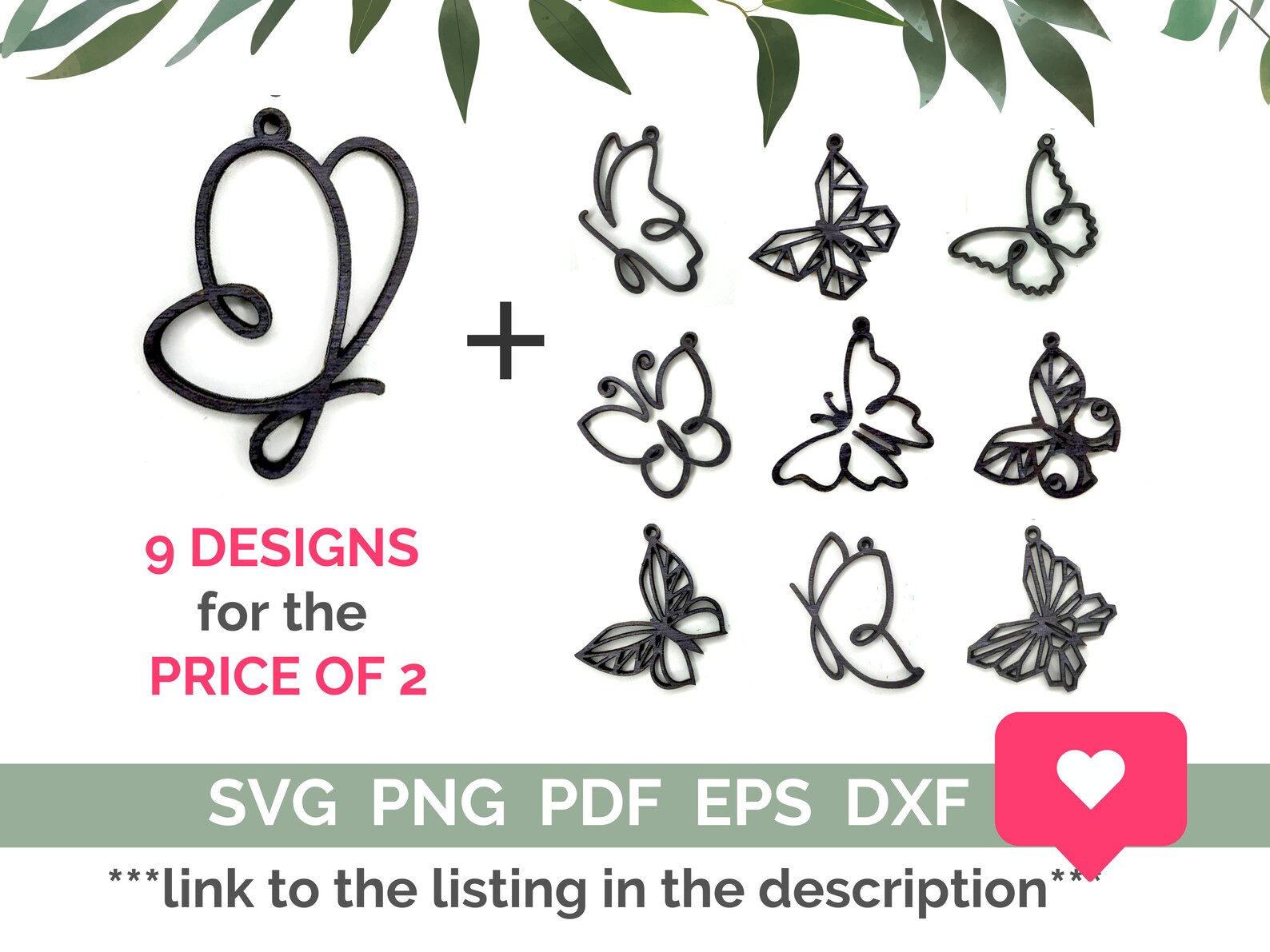 Butterfly One Line Earring Svg Laser Cut File for Glowforge - Etsy