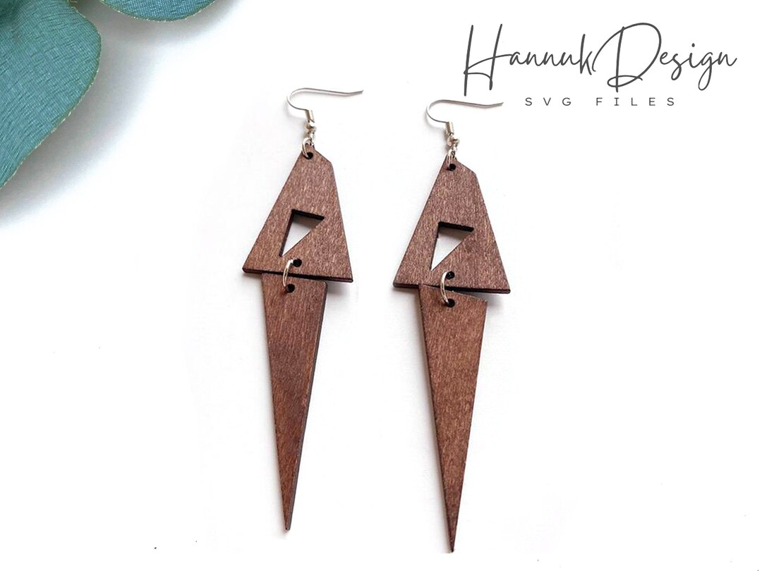 Abstract Earring Shape Svg, Earrings Svg, Wood Earring Svg, Laser Cut ...