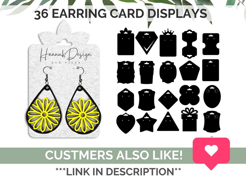 Tree Leaves Earring Svg Laser Cut and Engraving File for - Etsy