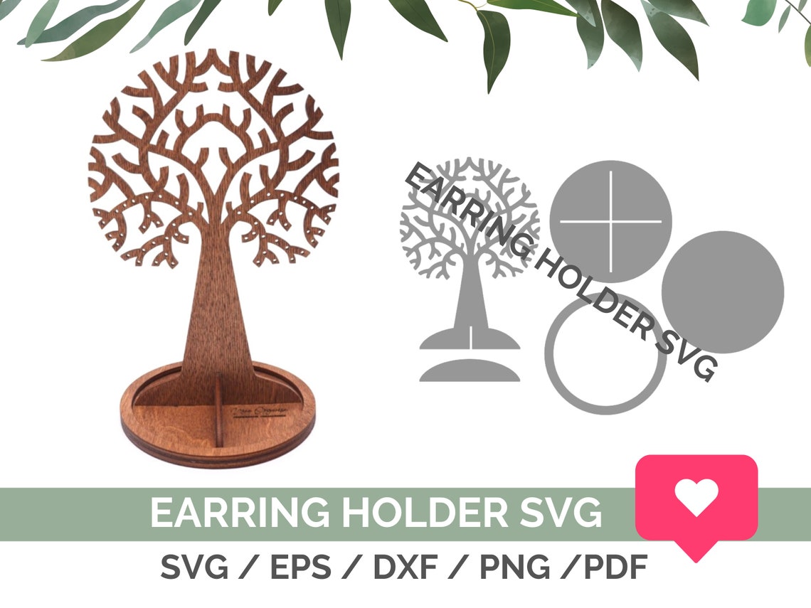 Geometric Tree Earring Display Stand SVG Earring Stand SVG - Etsy