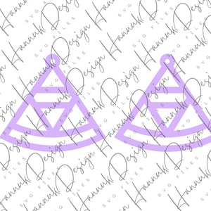 Primitive Pattern Reuleaux Triangle Boho Earring Svg Laser Cut File for ...