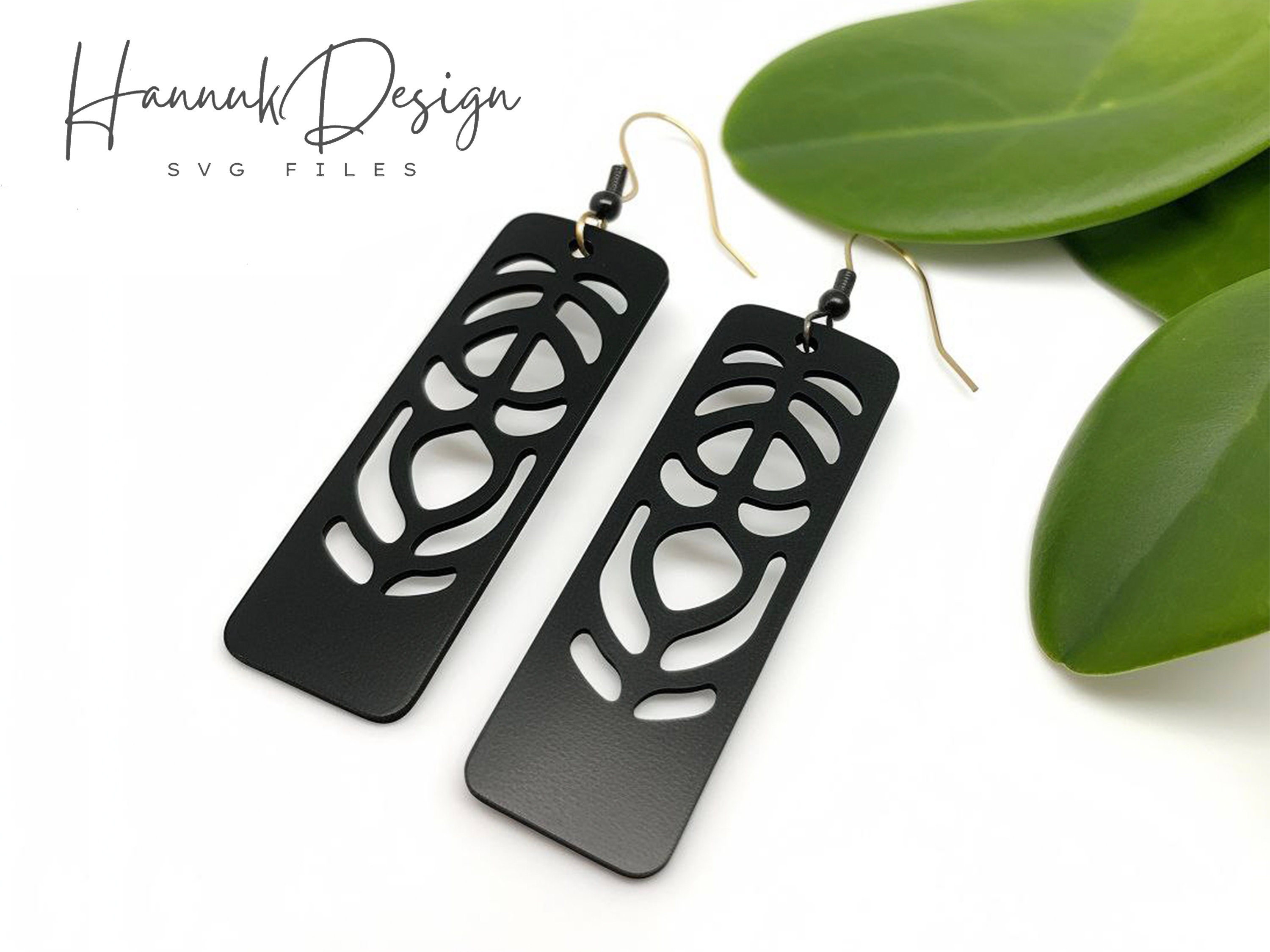 Rectangle Boho Pattern Earring Svg Laser Cut File for - Etsy