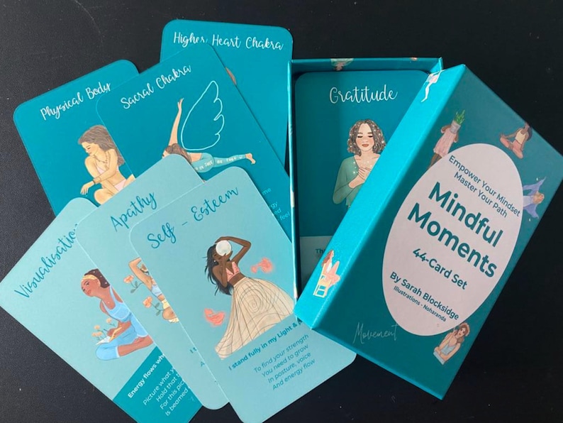 Mindful Moments Card Deck | Affirmation Cards | Journaling Card Deck ...
